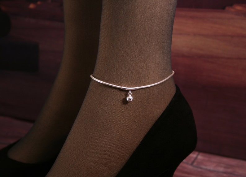 Slave Bell. PERMANENTLY LOCKING Slave Ankle Chain Bracelet. BDSM Anklet ...