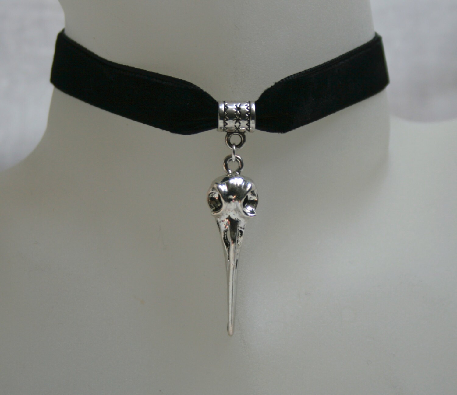 Handcrafted 'bird Skull' Choker. Tibetan Silver Bird | Etsy