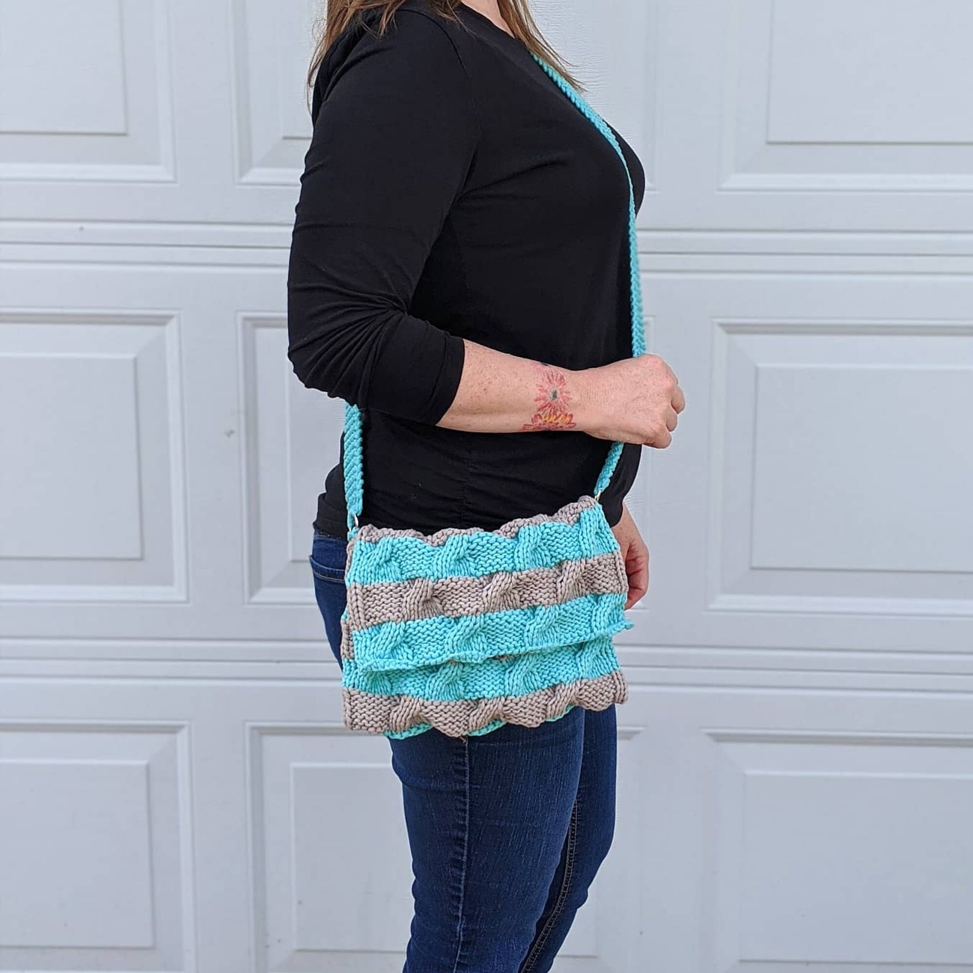 Knit Bag Crossbody Patternsand and Sea Crossbodyknitting ...