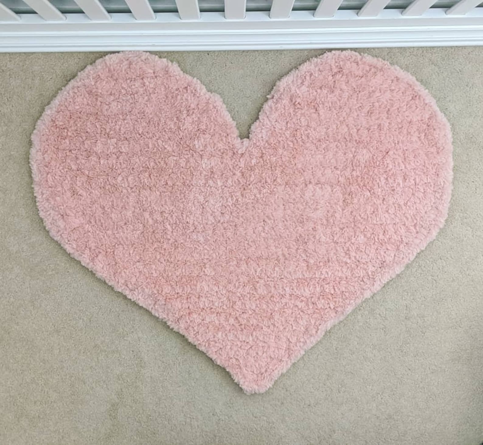 Crochet Heart Rug Pattern|faux Fur Rug|crochet Rug|rug Pattern|diy Rug ...