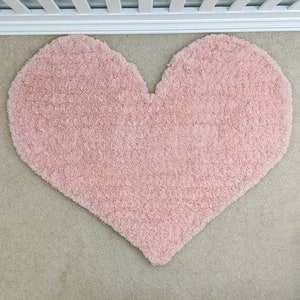 Crochet Heart Rug Pattern|faux Fur Rug|crochet Rug|rug Pattern|diy Rug ...