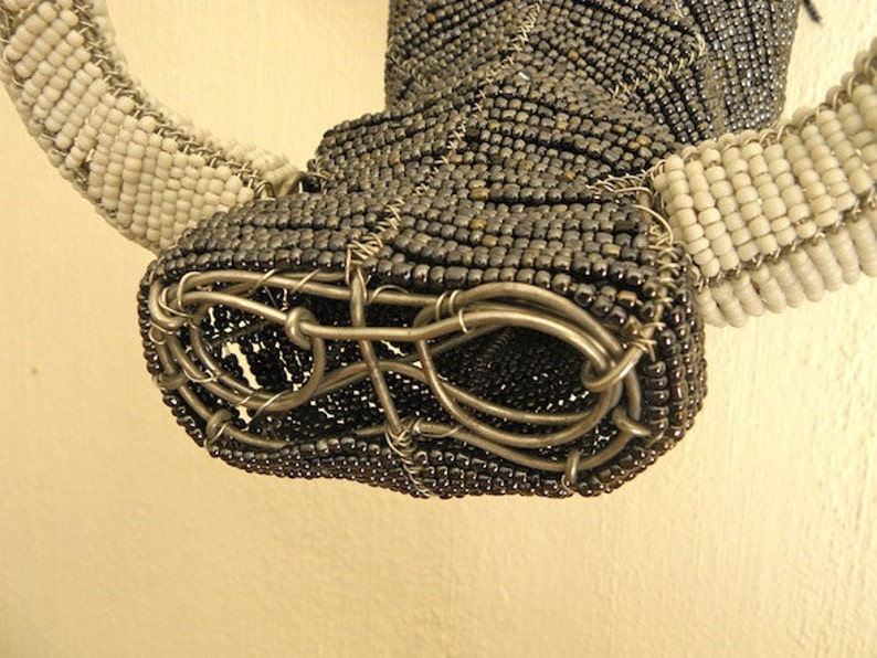 African Beaded Wire Animal Sculpture WARTHOG TROPHY Head | Etsy