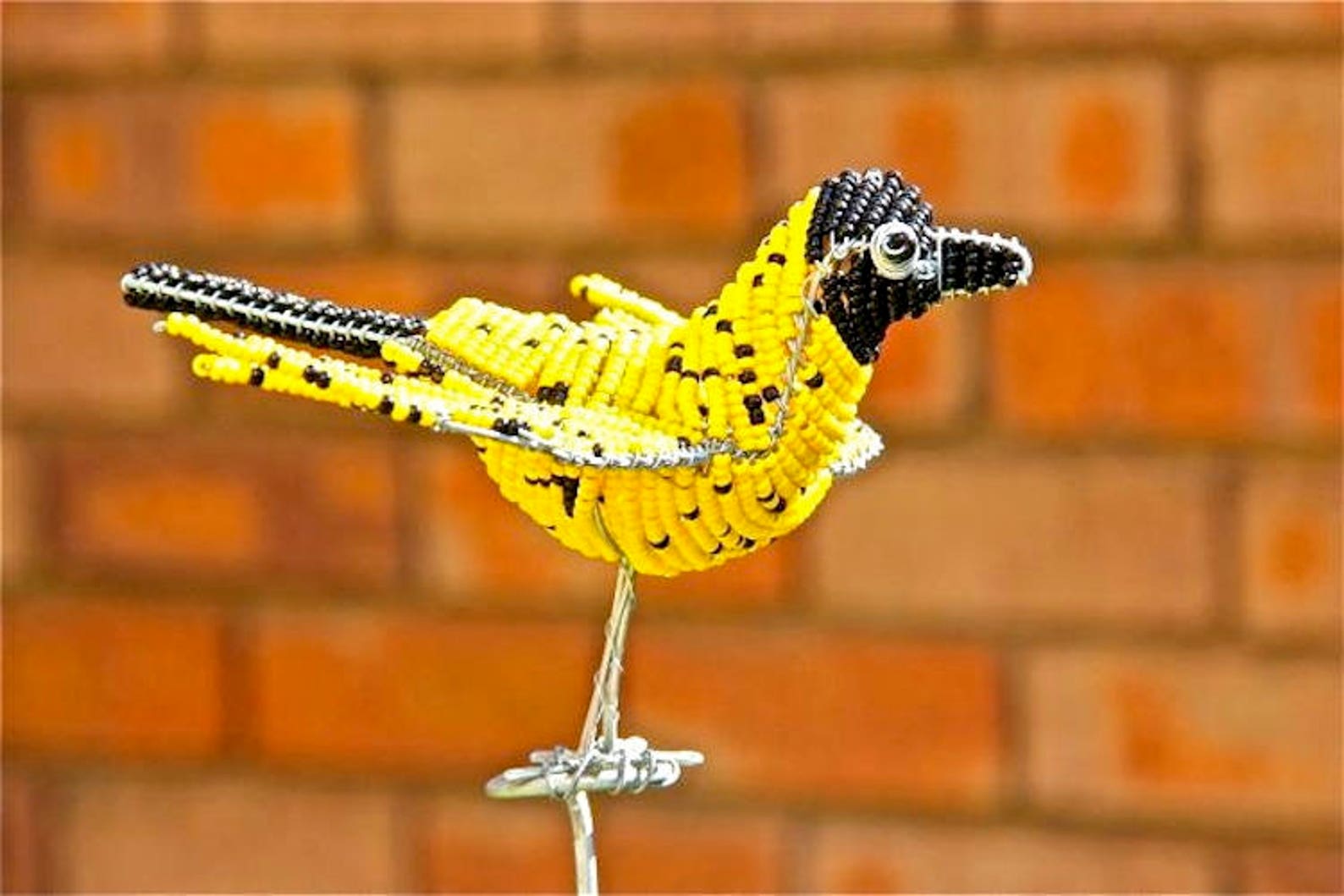 African Beaded Wire Animal Sculpture BIRD SMALL Weaver - Etsy