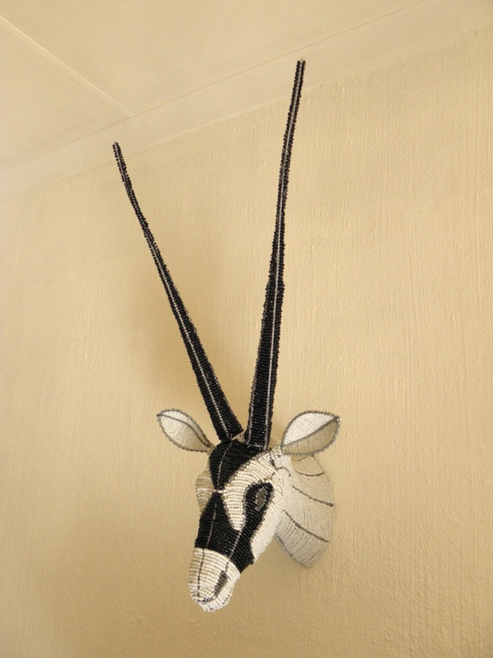 African Beaded Wire Animal Sculpture ORYX ANTELOPE Head - Etsy UK