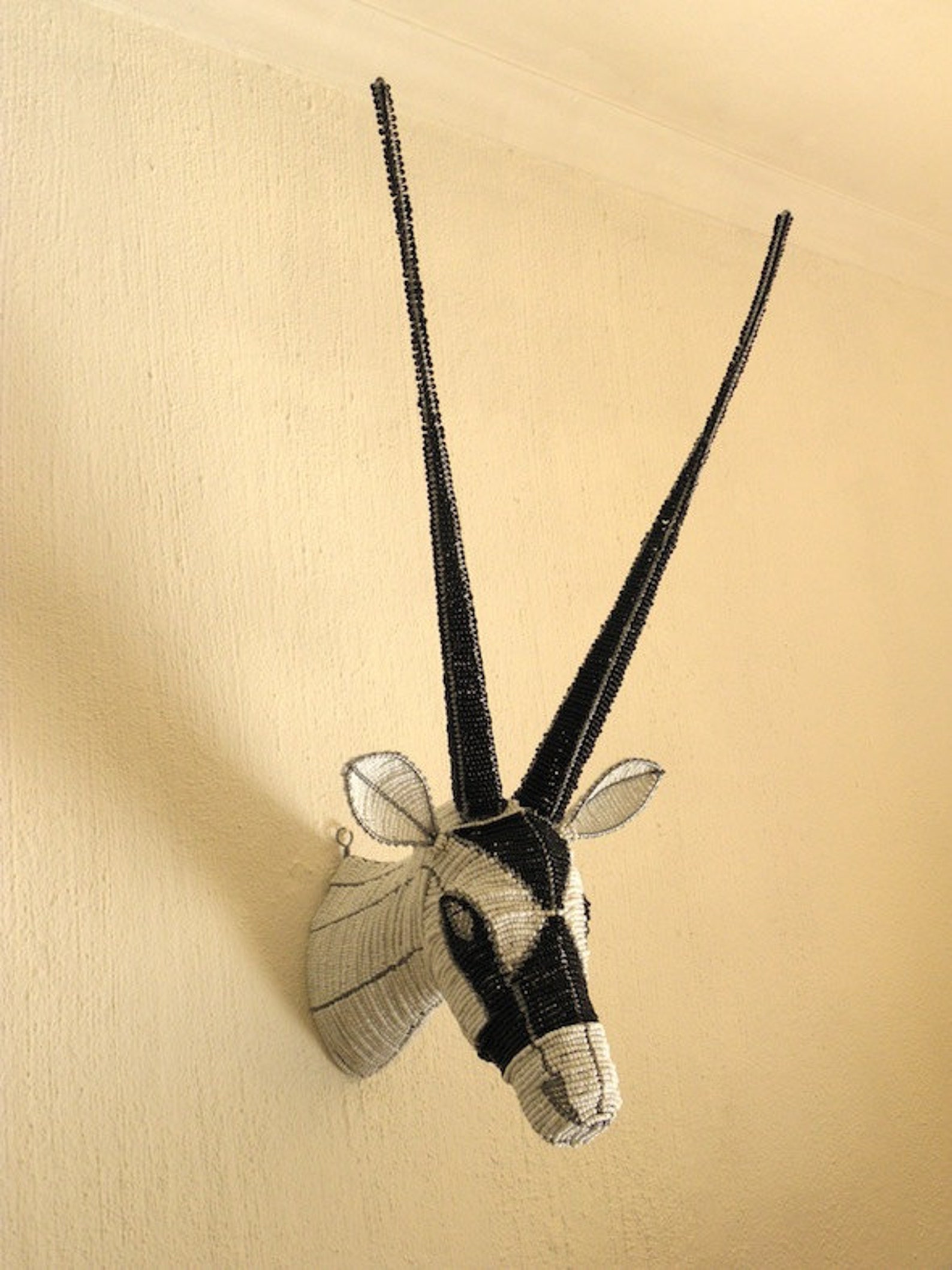 African Beaded Wire Animal Sculpture ORYX ANTELOPE Head - Etsy UK