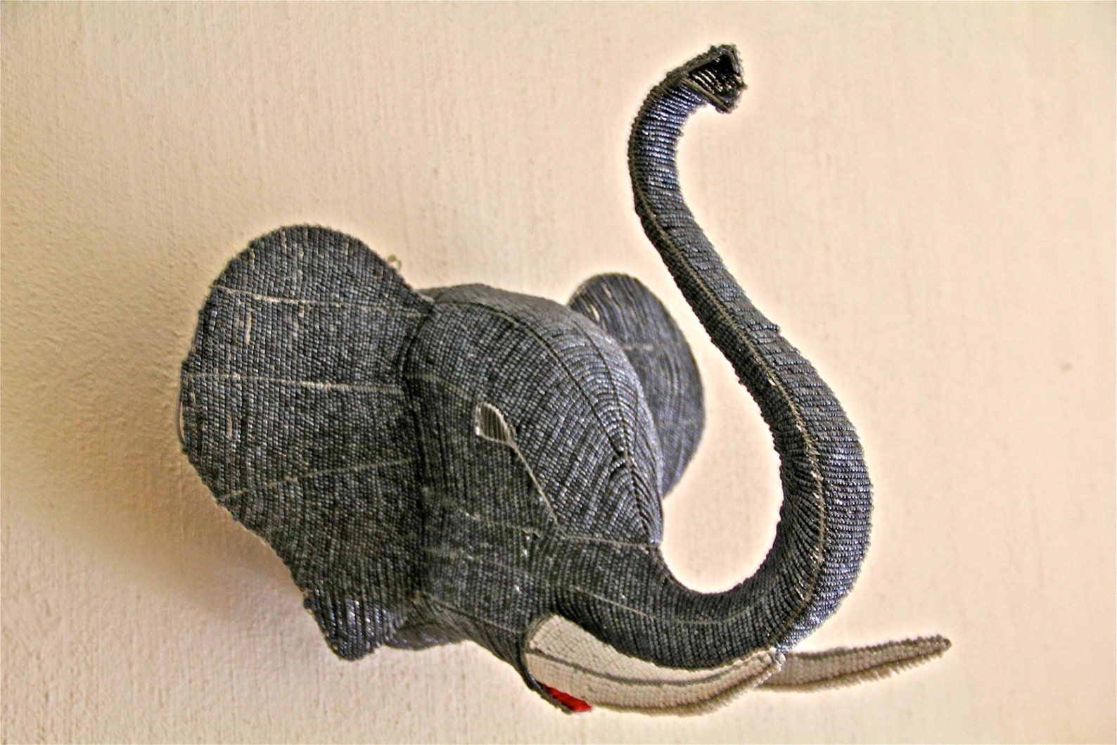 African Beaded Wire Animal Sculpture ELEPHANT HEAD - Etsy