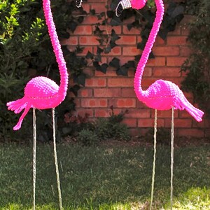 African Beaded Wire Animal Sculpture - FLAMINGO LARGE - Bright Pink - Etsy