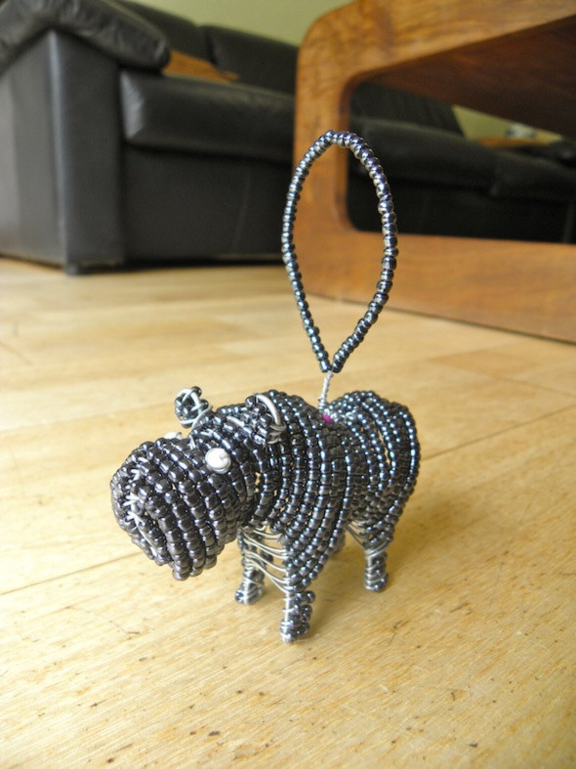 African Beaded Wire Animal Sculpture HIPPO Christmas Tree - Etsy