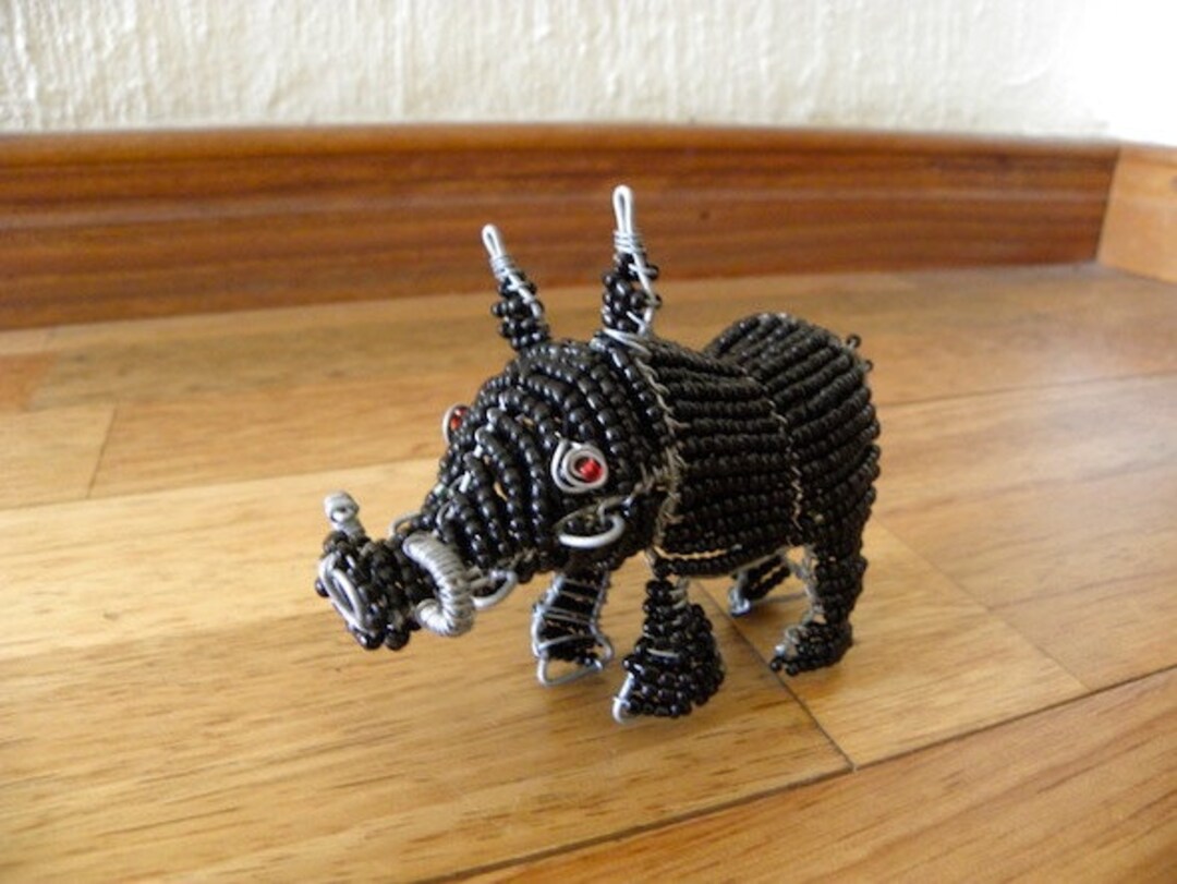 African Beaded Wire Animal Sculpture - WARTHOG SMALL - Natural - Etsy