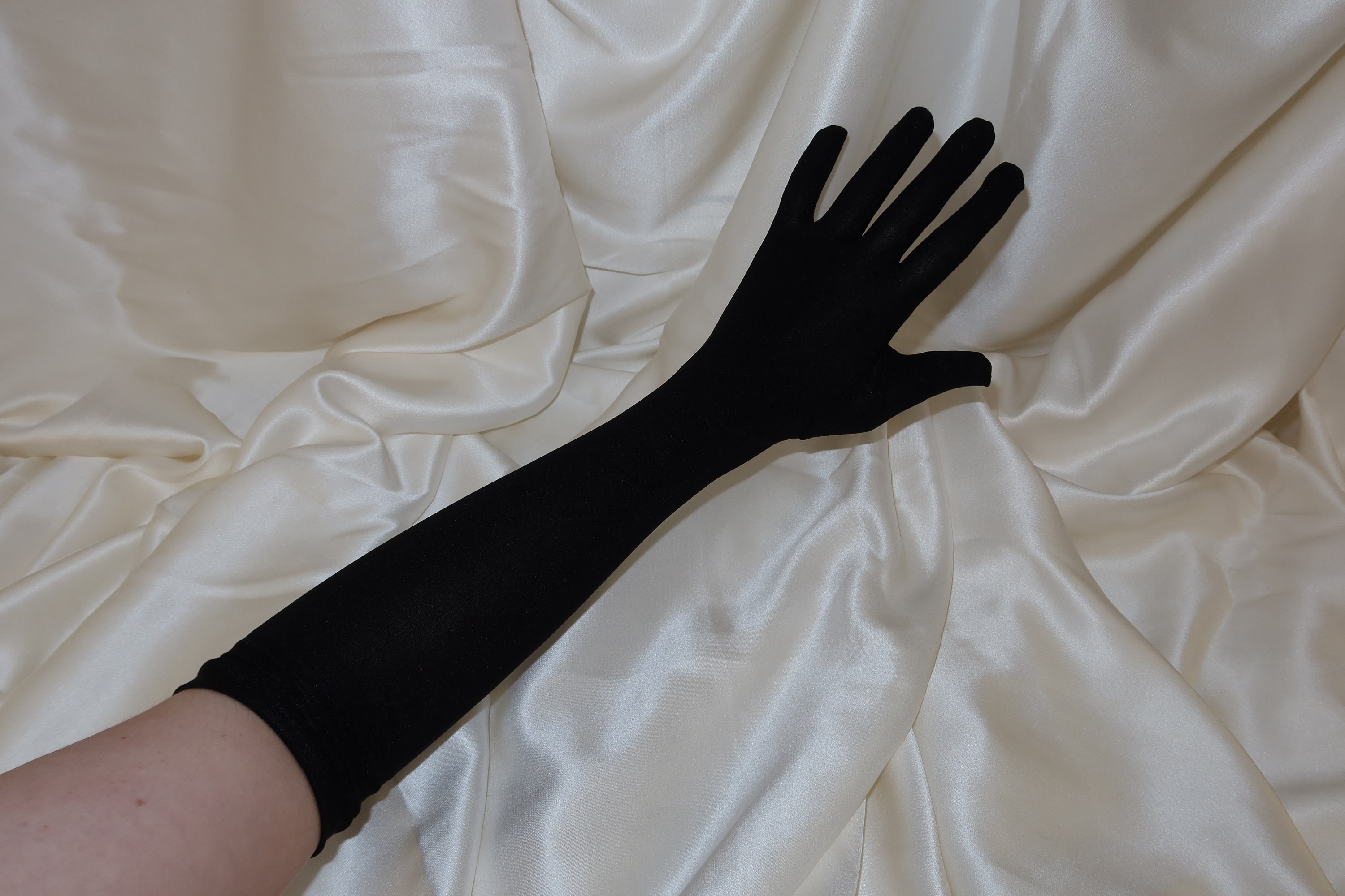 Long Black Opera Gloves