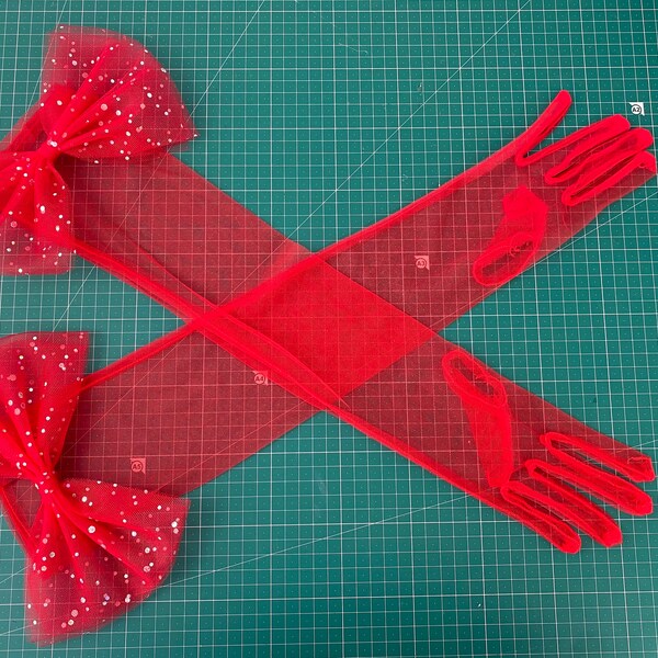 Red Gloves - Etsy