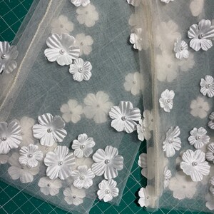 Bridal IVORY Fingerless Thumbhole Sheer Mesh Tulle Opera Length ...