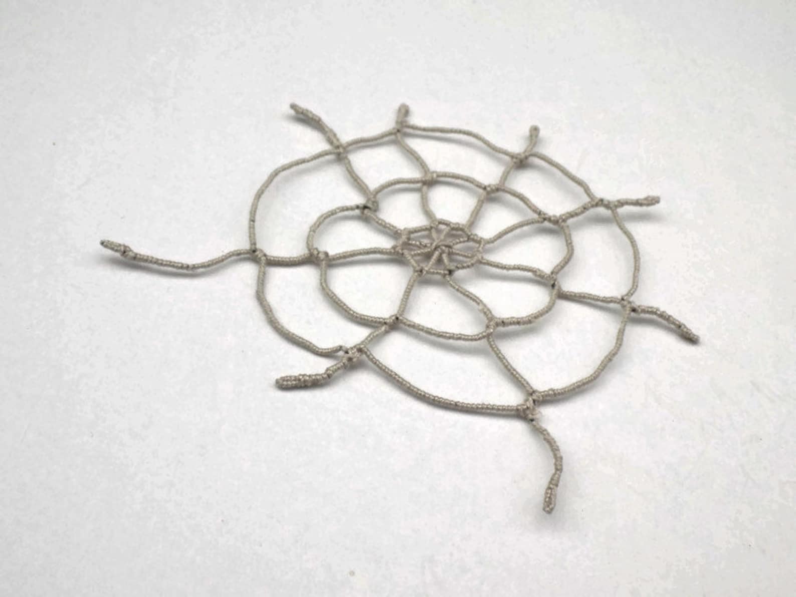 MACRAMÉ WEAVING PATTERN Halloween Spider's Web for Decor or Jewelry ...