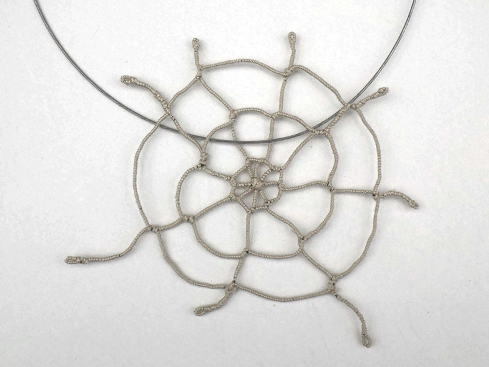 MACRAMÉ WEAVING PATTERN Halloween Spider's Web for Decor or Jewelry ...