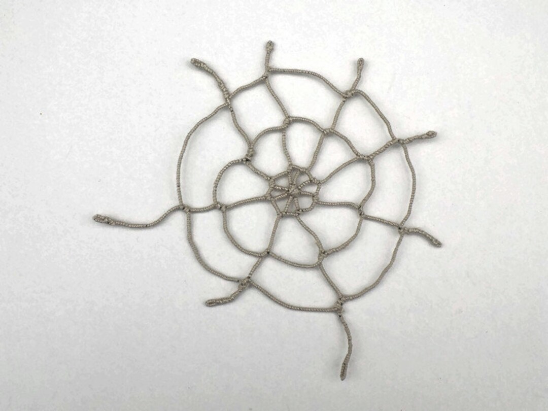 MACRAMÉ WEAVING PATTERN Halloween Spider's Web for Decor or Jewelry ...