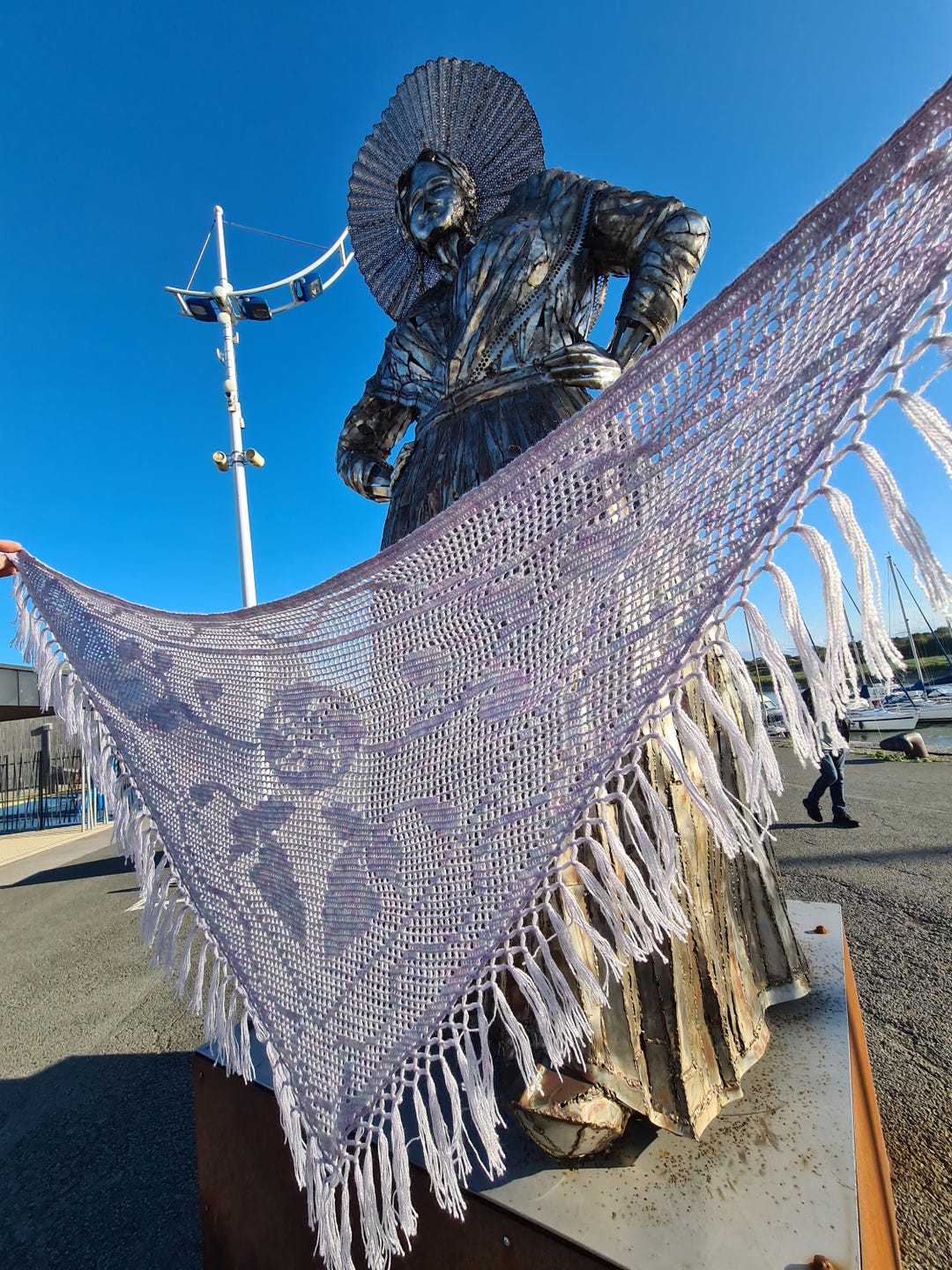 Crochet Pattern: Silk Filet Crochet Shawl, Headscarf or Wrap Inspired ...