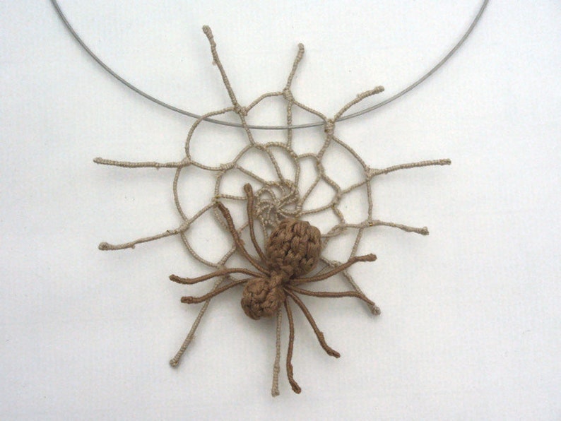 MACRAMÉ WEAVING PATTERN Halloween Spider's Web for Decor or Jewelry ...