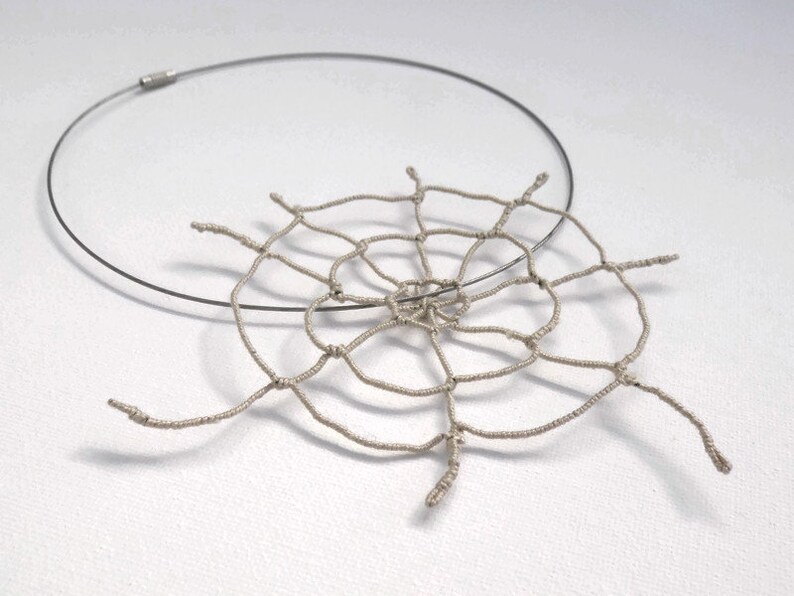 MACRAMÉ WEAVING PATTERN Halloween Spider's Web for Decor or Jewelry ...