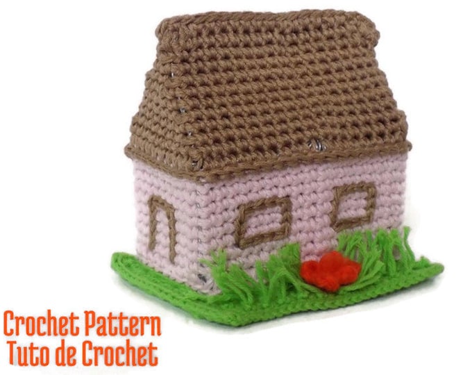 SET Amigurumi Pattern Crochet Big Houses, Houses for Decoration, Houses ...