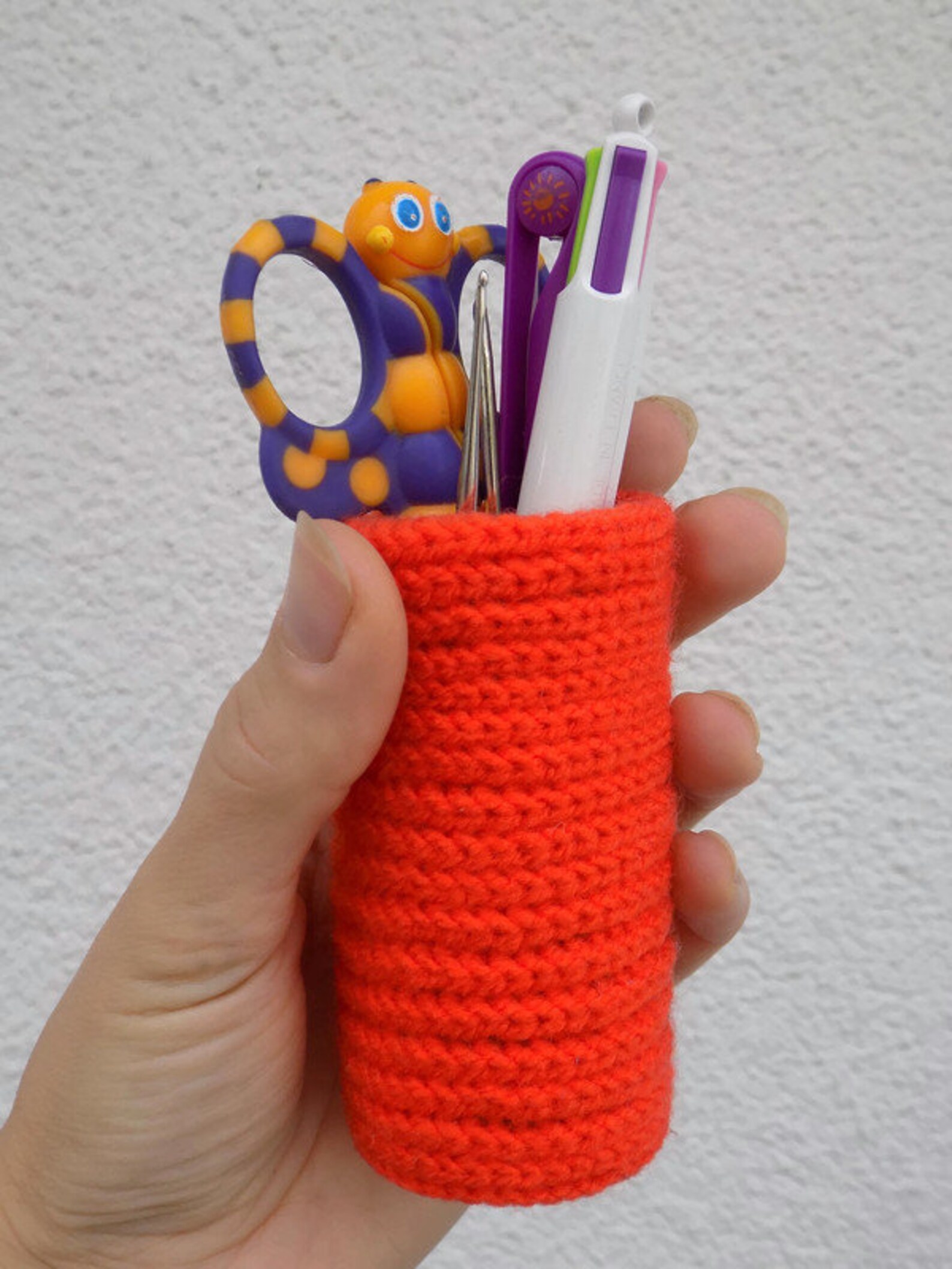 Back to School Crochet Pattern for Pen and Pencil Holder, Pot or Vase ...