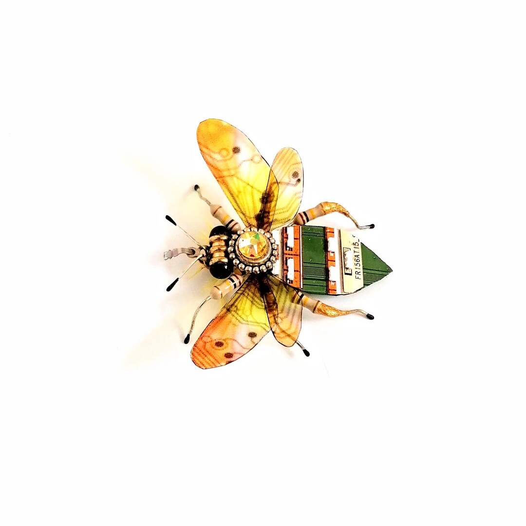 The Sparkle Bee, Fantasy Circuit Board Insect by Julie Alice Chappell ...