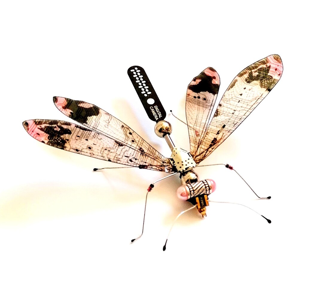 The Pink Winged Ant Lion Lacewing, Circuit Board Insect by Julie Alice ...