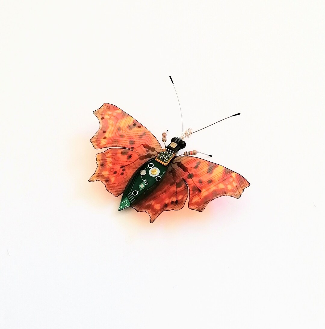 The Little Comma Butterfly, Circuit Board Insect by Julie Alice ...