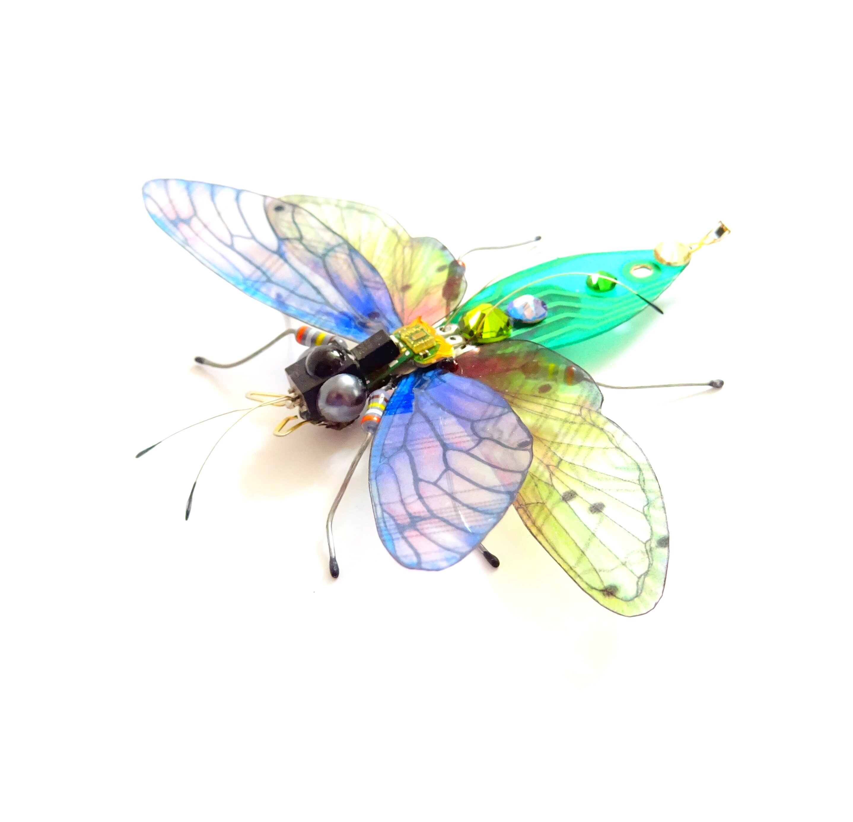 Art & Collectibles Art Objects Sculpture Fantasy Circuit Board Insect ...