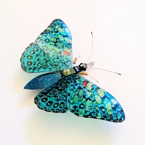 The Beautiful Blue Butterfly, Fantasy Circuit Board Insect by Julie ...