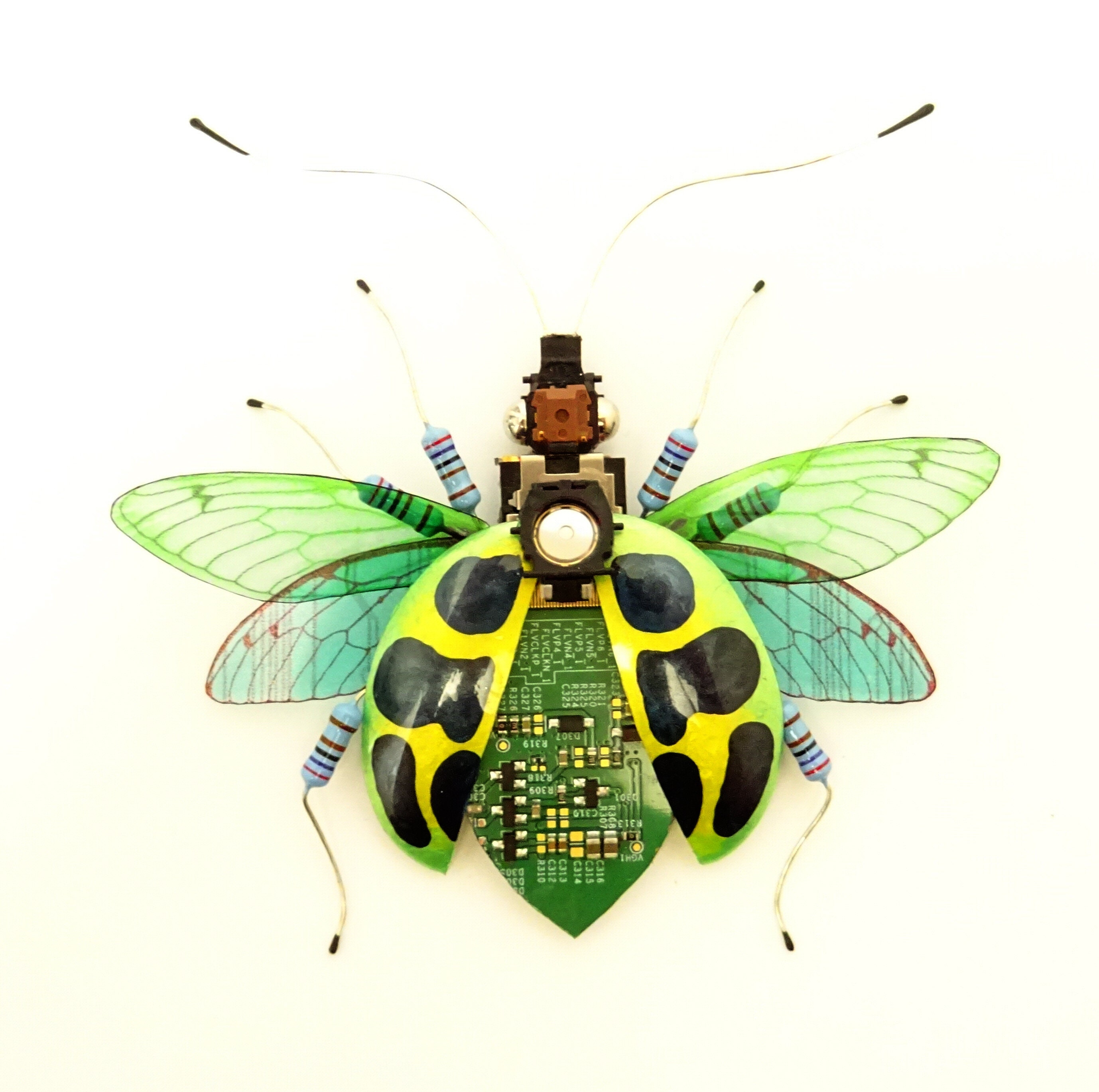 Art & Collectibles Art Objects Sculpture Fantasy Circuit Board Insect ...