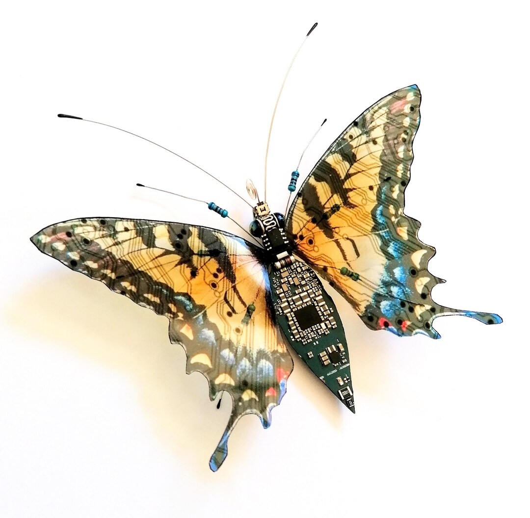 The Norfolk Swallowtail Butterfly, Circuit Board Insect by Julie Alice ...