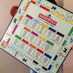 Monopoly Board Wedding Seating Plan - Etsy