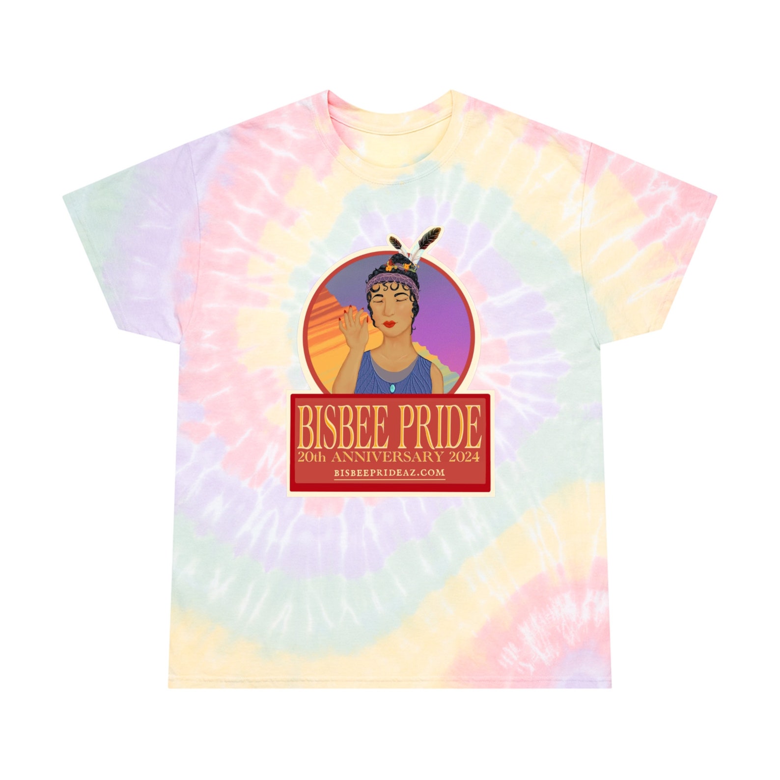 Bisbee Pride Official Art 2024 Tie-dye Tee, Spiral - Etsy