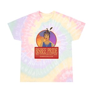 Bisbee Pride Official Art 2024 Tie-dye Tee, Spiral - Etsy