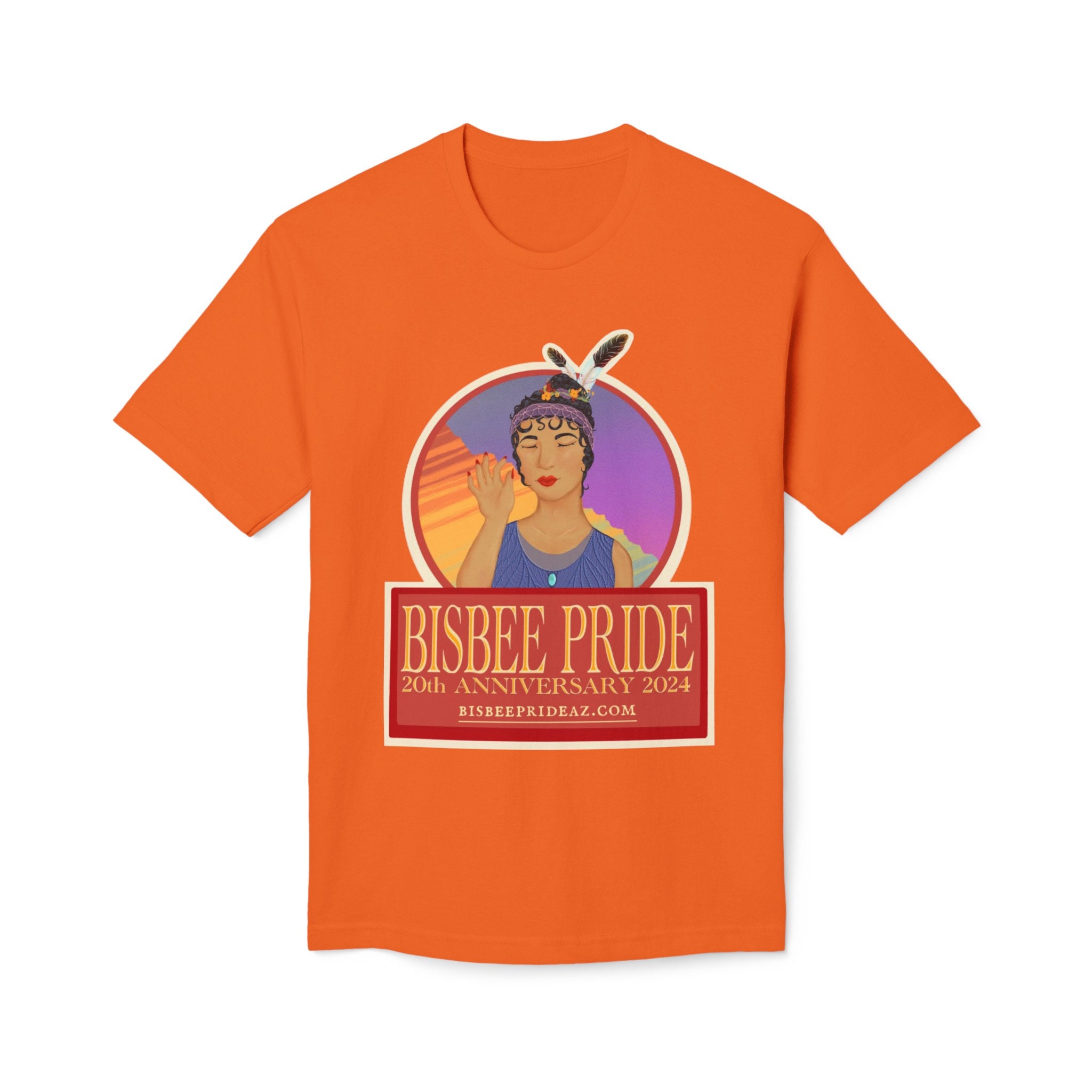 Bisbee Pride Official Art 2024 Version 2 Unisex Midweight T-shirt, Made ...
