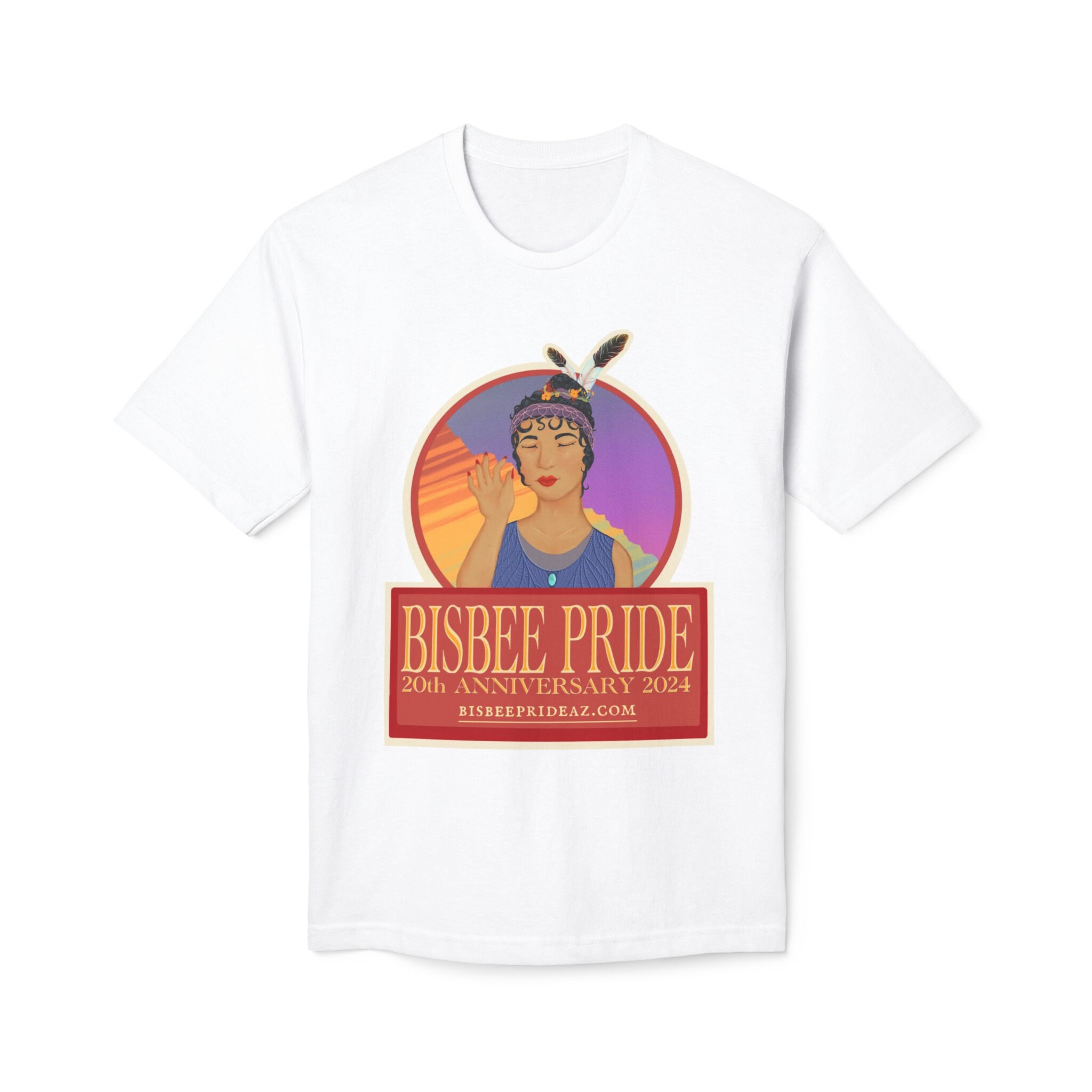 Bisbee Pride Official Art 2024 Version 2 Unisex Midweight T-shirt, Made ...