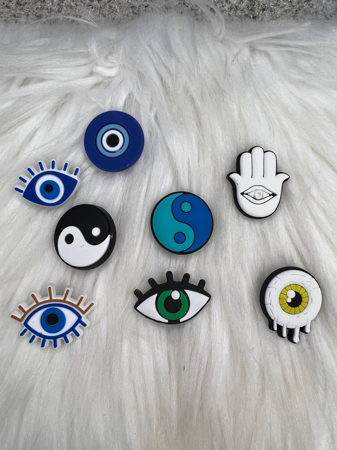 Mal De Ojo/evil Eye Croc Charms - Etsy
