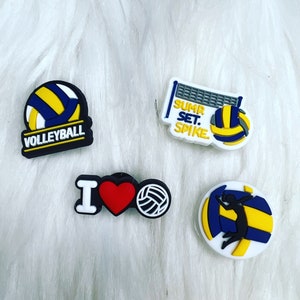 Volleyball Croc Charms - Etsy