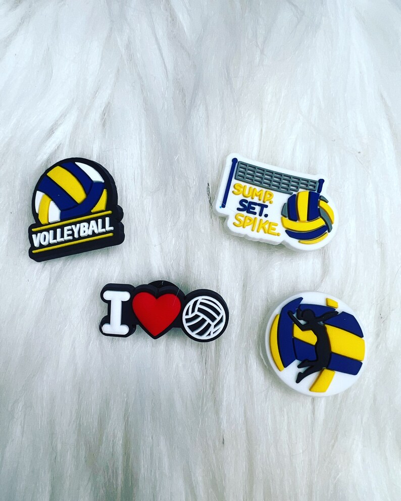 Volleyball Croc Charms - Etsy