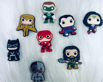 Super Hero Logo Croc Charms - Etsy