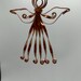 Small Curly COPPER ANGEL - Etsy