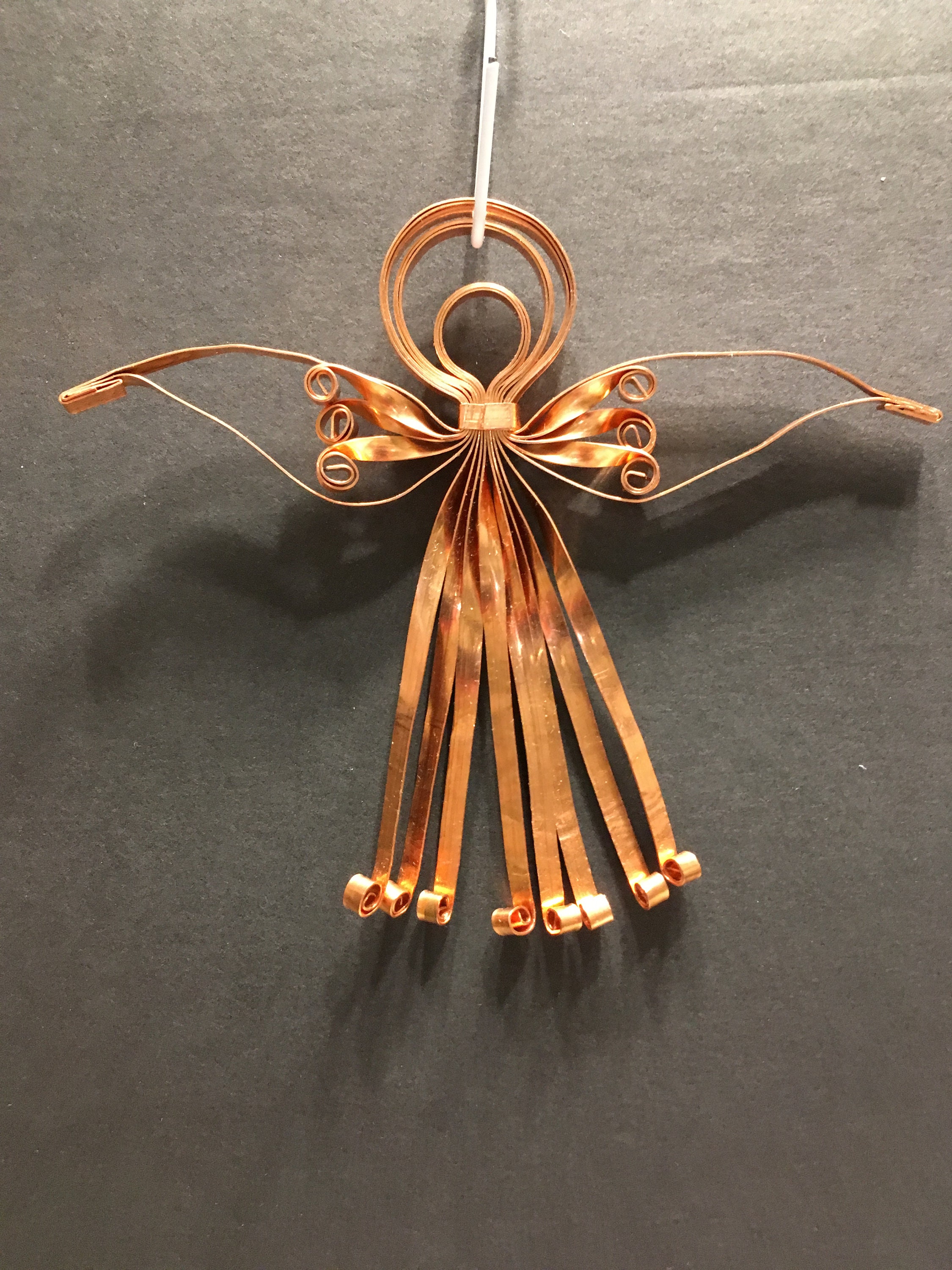 Large Copper Angel Ornament | Etsy