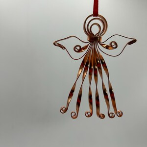 Small Curly COPPER ANGEL - Etsy