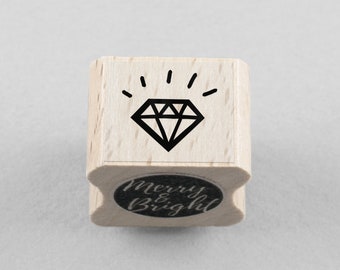 Diamond Rubber Stamp | Etsy