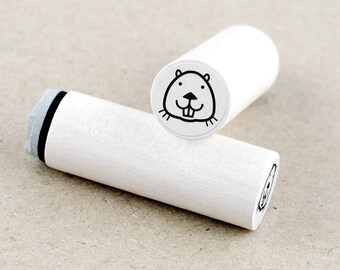 Beaver Sitting Rubber Stamp for Stamping Crafting Planners - Etsy