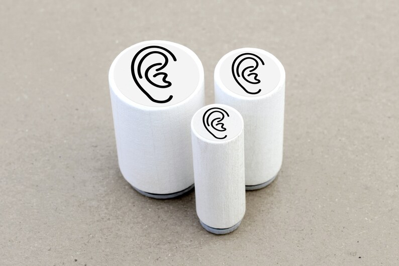 Mini Rubber Stamp Ear - Etsy