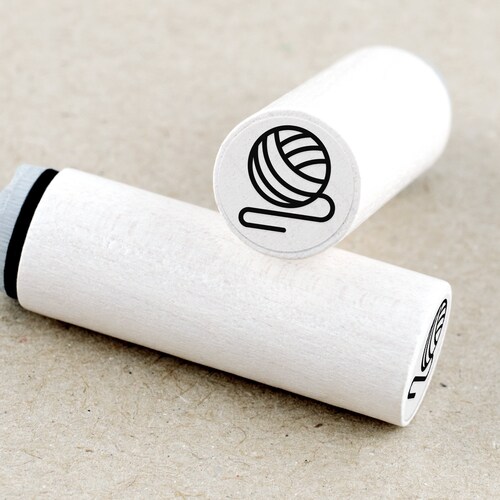 Mini Rubber Stamp Ball of Wool - Etsy