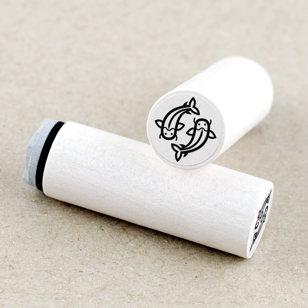 Mini Rubber Stamp Koi - Etsy
