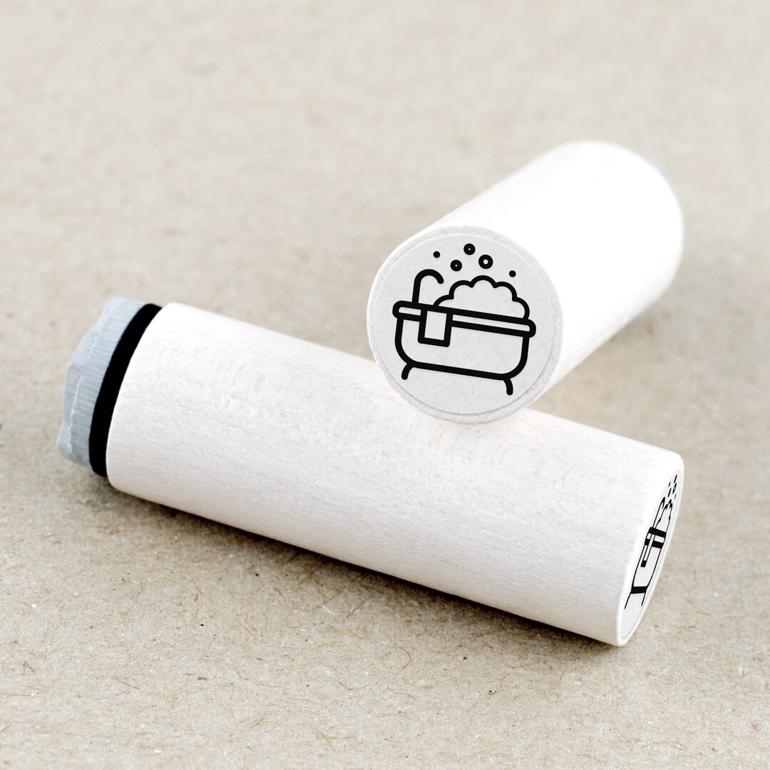 Mini Rubber Stamp Bubble Bath - Etsy