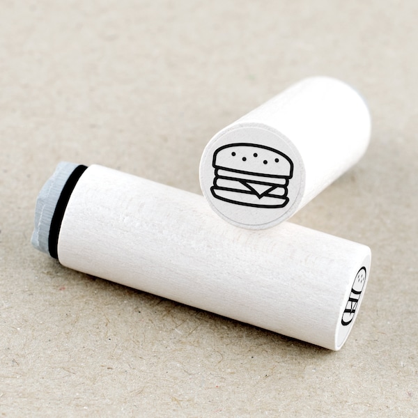 Burger Stamp - Etsy